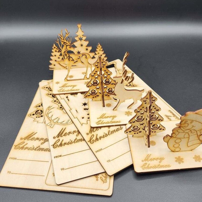 3d Christmas Card - Etsy