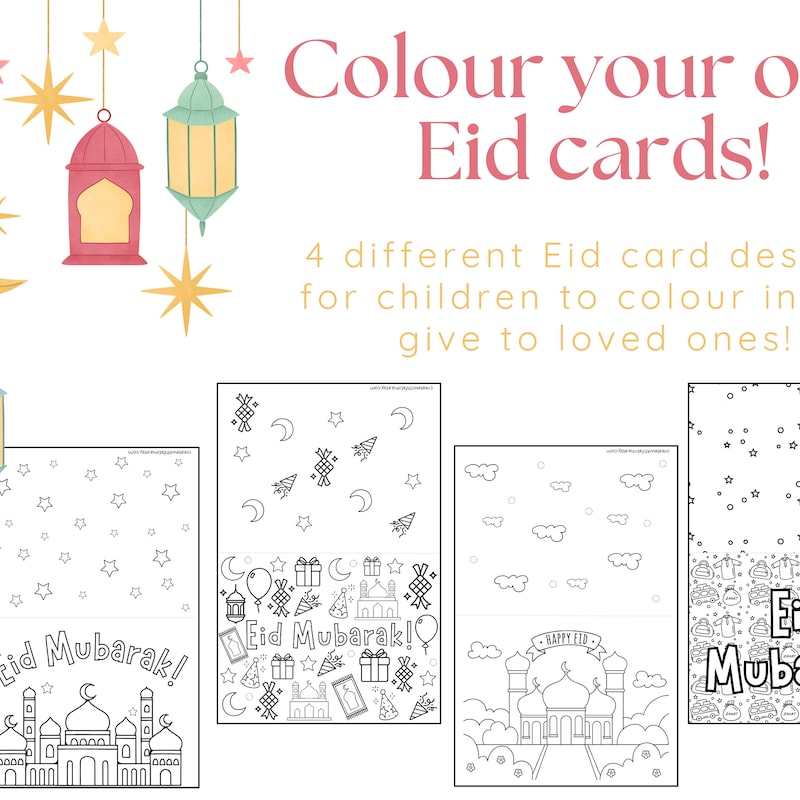 Eid Cards Printable - Etsy