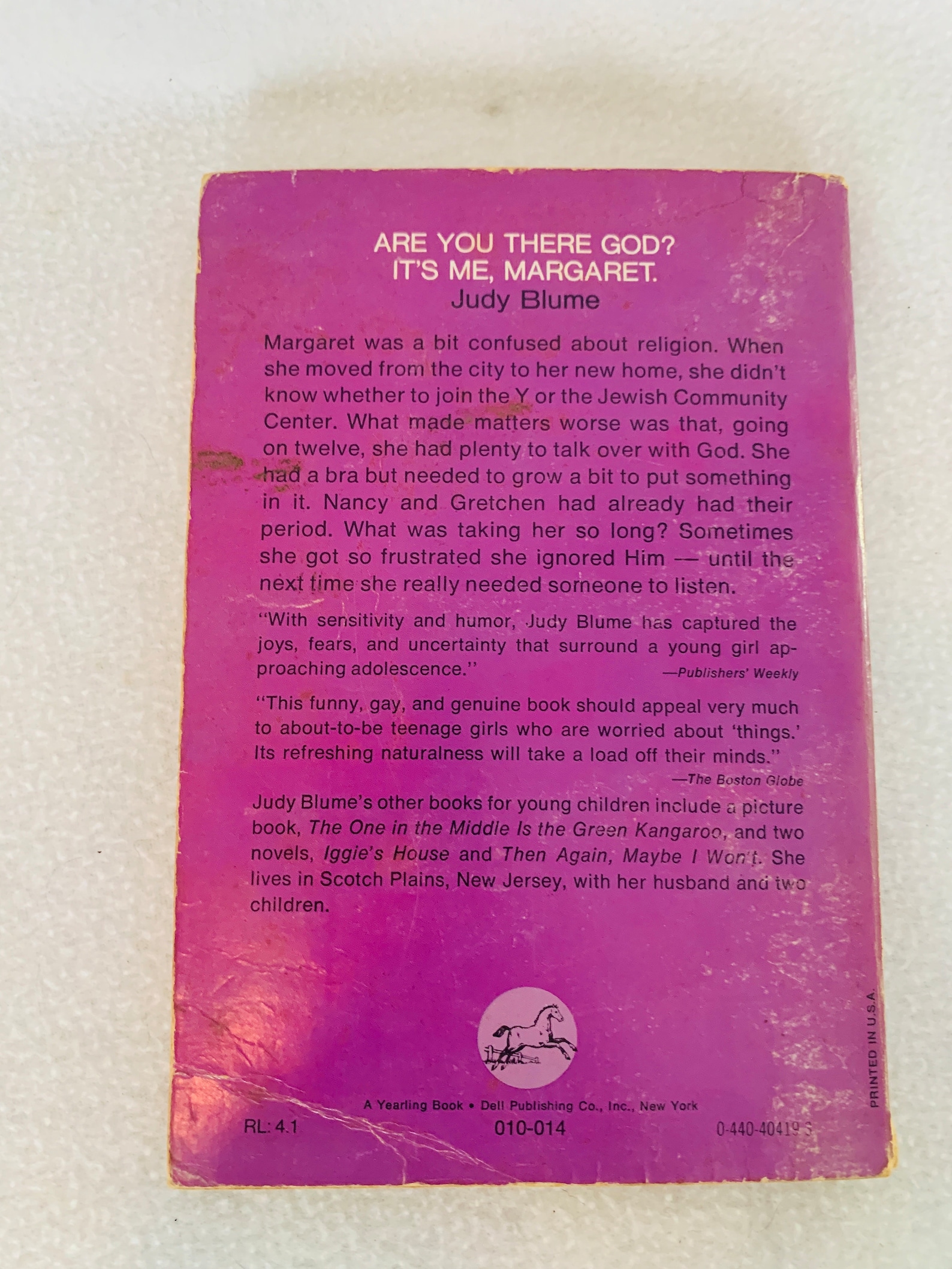 RARE! Original 1970’s Edition “are You There God? It’s Me Margaret ...
