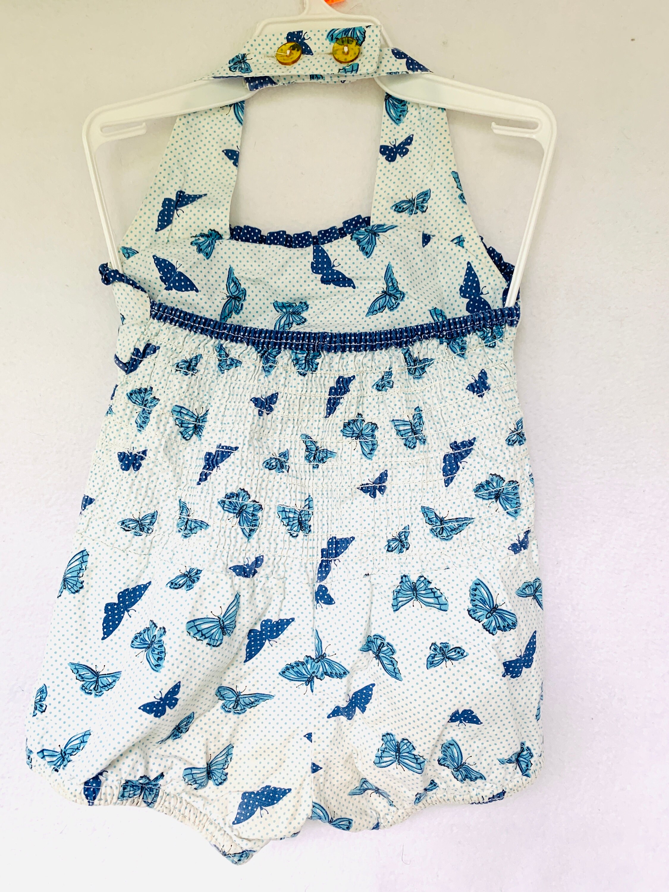 Rare! OMG Vintage Baby Bathing Suit/ Play Suit. White With Baby Blue ...