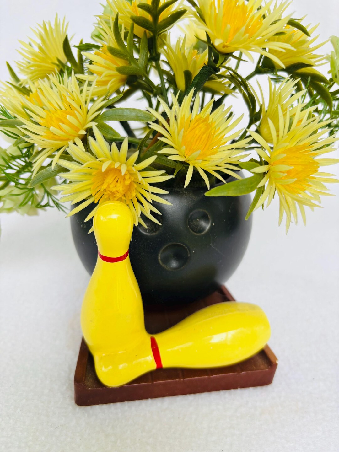 Rare! Kitschy Bowling Vase Container. Super Fun Mid Century Decor Gift ...