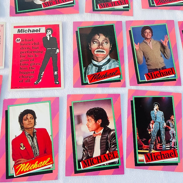 Michael Jackson Trading Cards - Etsy