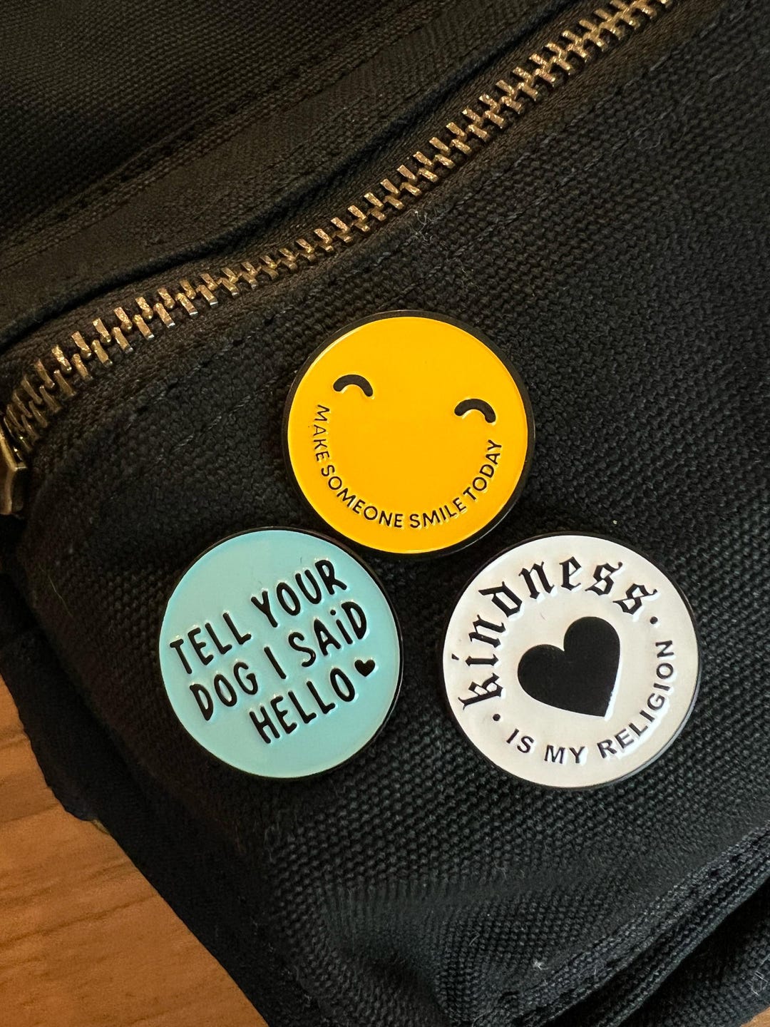 Spread Kindness Happy Enamel Pins for Bags / Jackets / Hats / Gifts ...