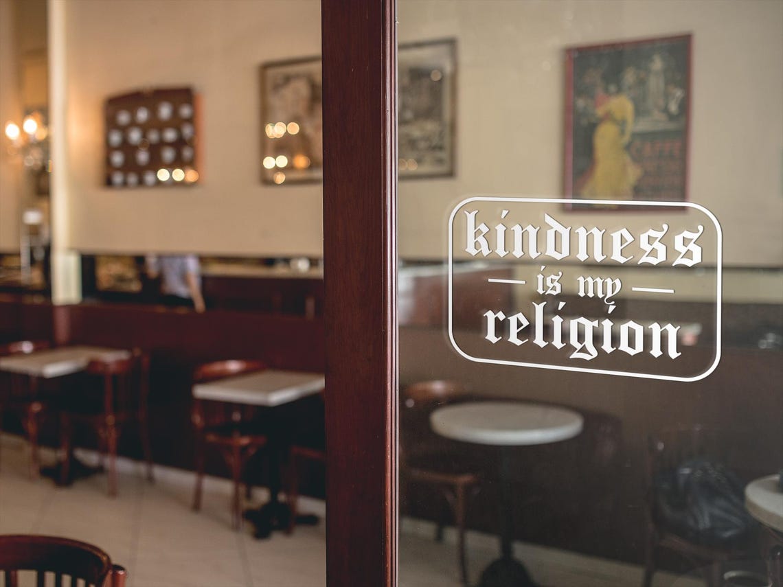 Kindness Logo Decal Car / Luggage / Laptop / Cooler / Window ...