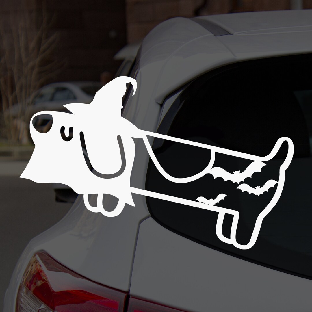 Spooky Long Dog Vinyl Decal Hidden in Every Episode Happy - Etsy