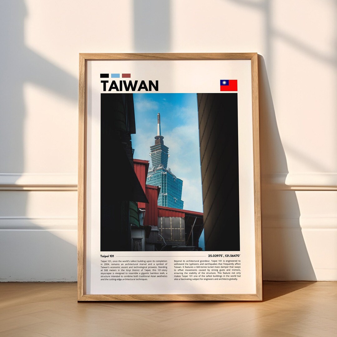 Taipei 101, Taiwan Cityscape Poster - Sleek Modern Building, Urban ...