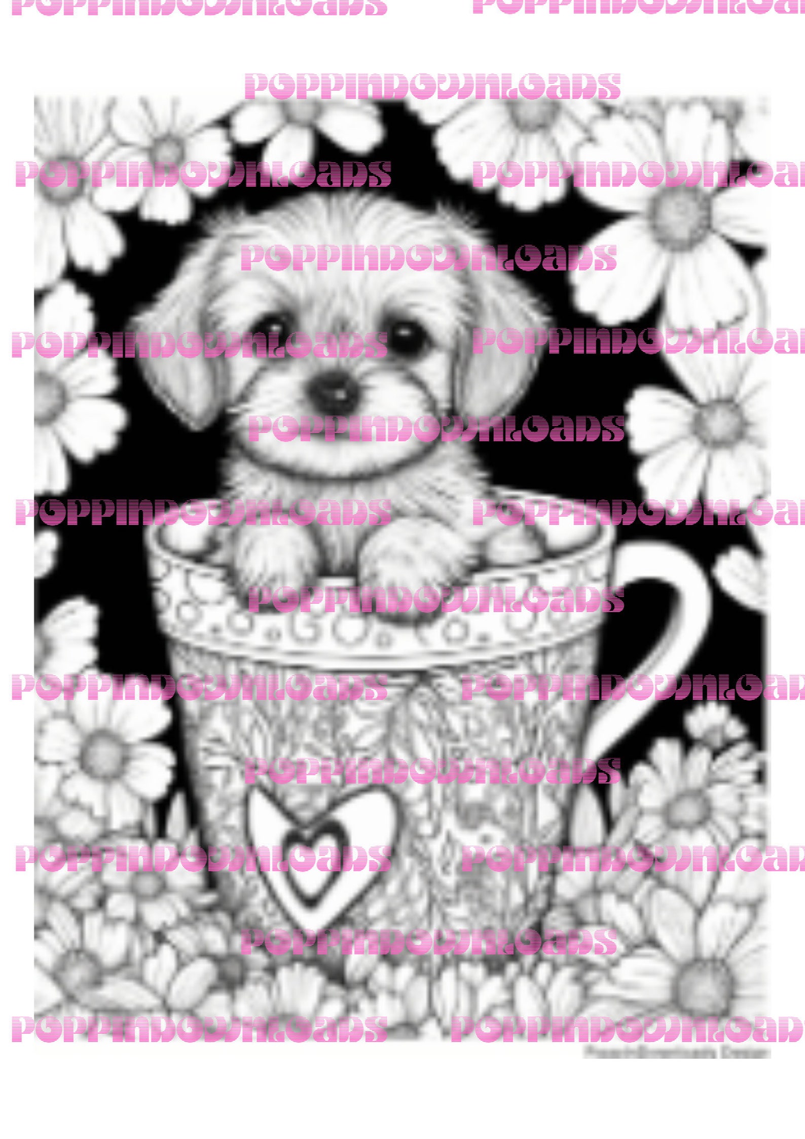 20 Puppy Coloring Pages Printable Puppies Coloring for Kids Coloring ...