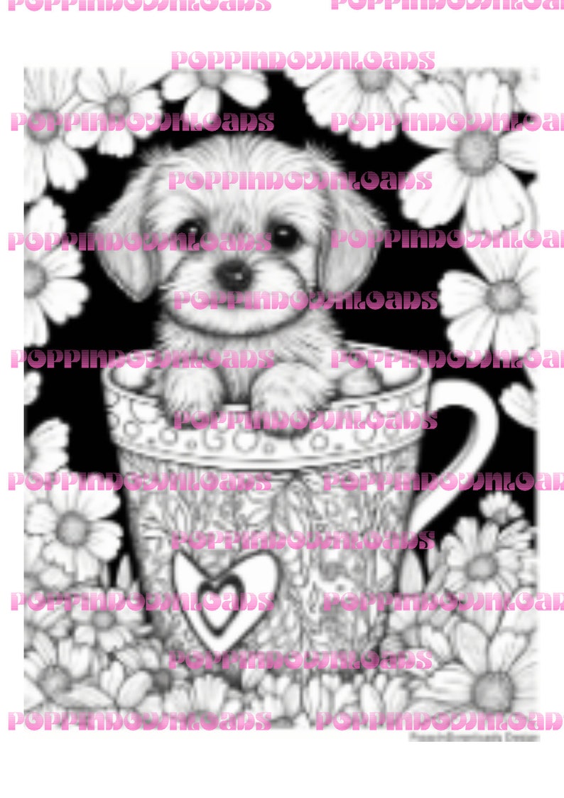 20 Puppy Coloring Pages Printable Puppies Coloring for Kids Coloring ...