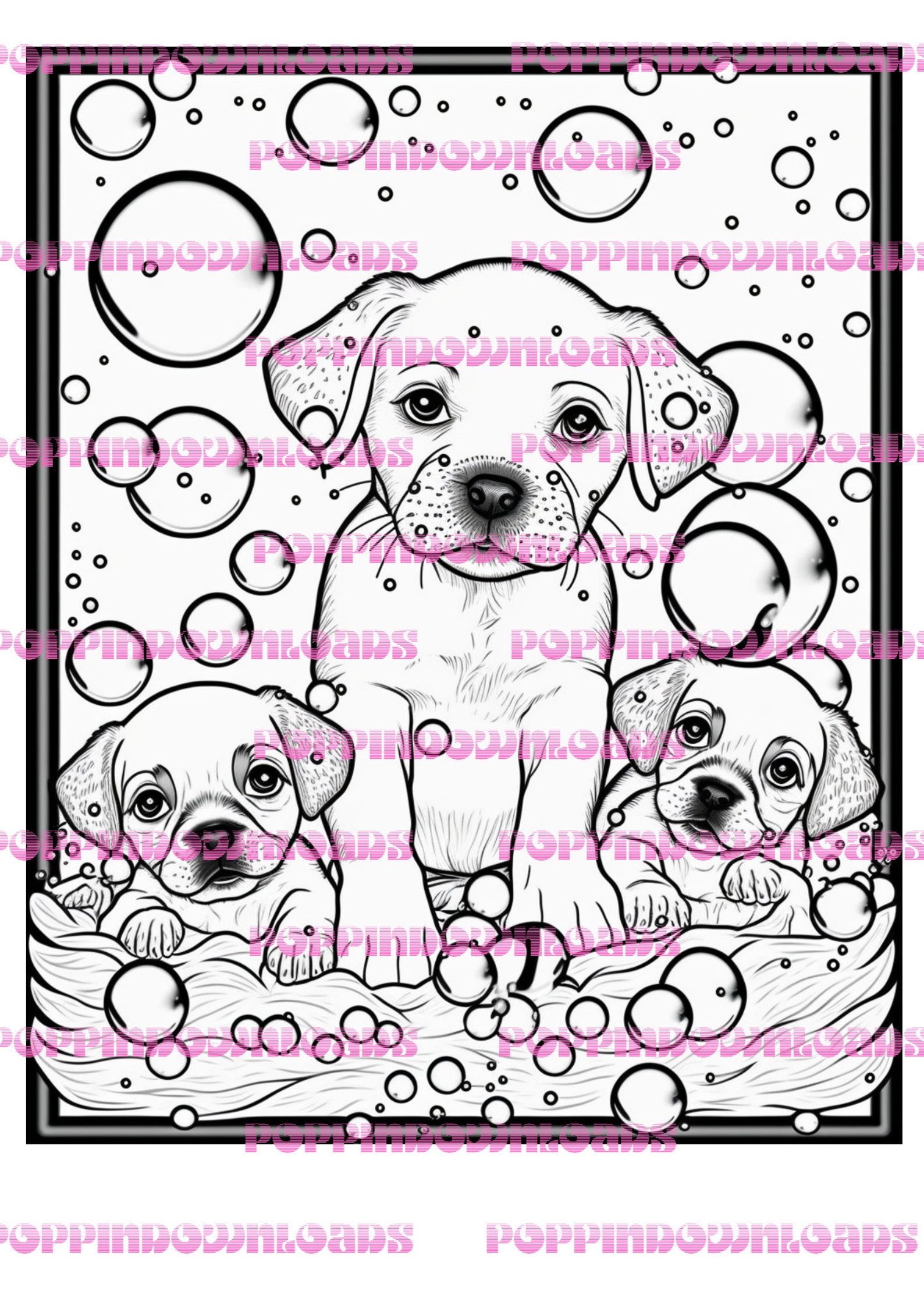 20 Puppy Coloring Pages Printable Puppies Coloring for Kids Coloring ...