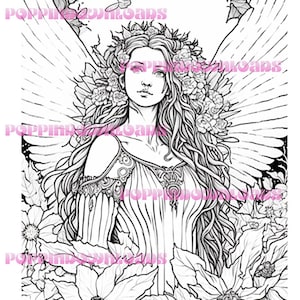 Find Peace and Relaxation With 20 Angel Coloring Pages. Great for Kids ...