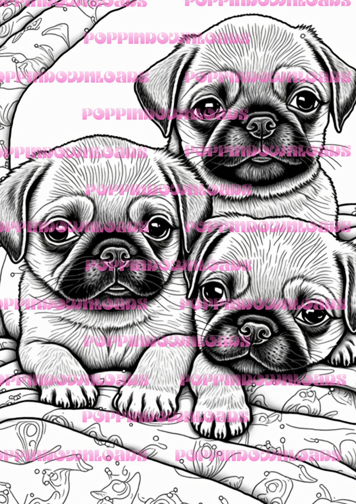 20 Puppy Coloring Pages Printable Puppies Coloring for Kids Coloring ...