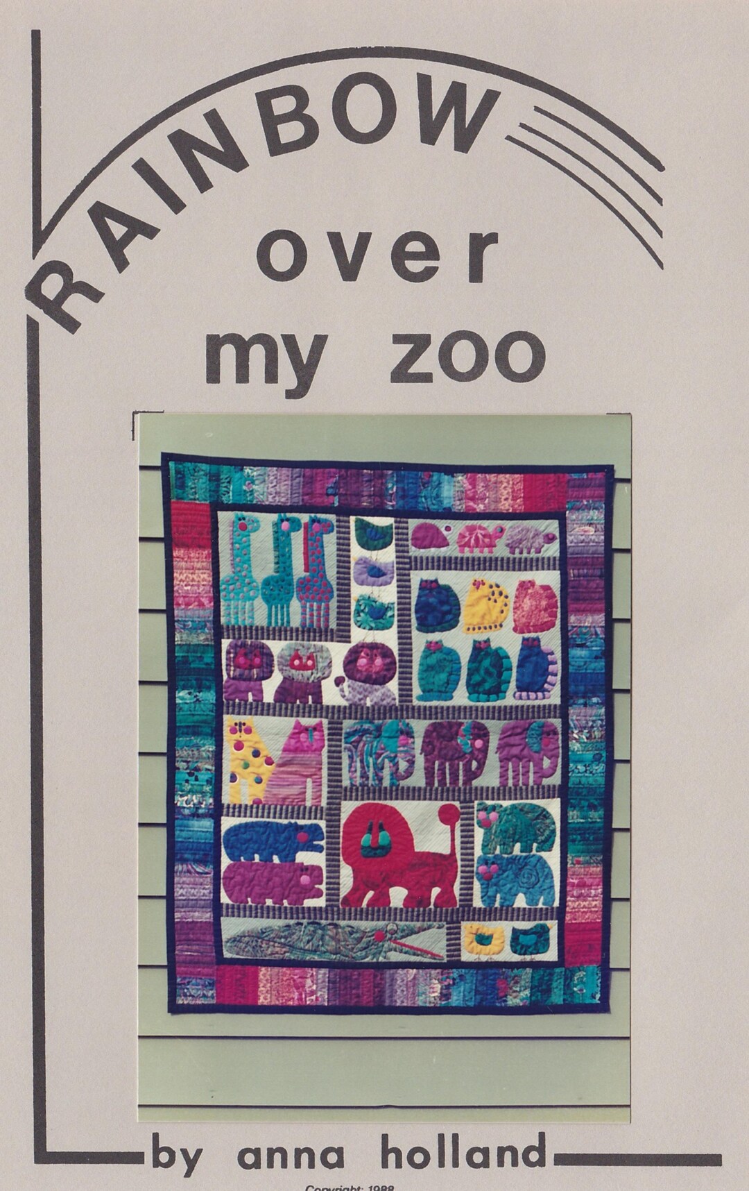 Zoo Animals Quilt Applique Pattern - Etsy
