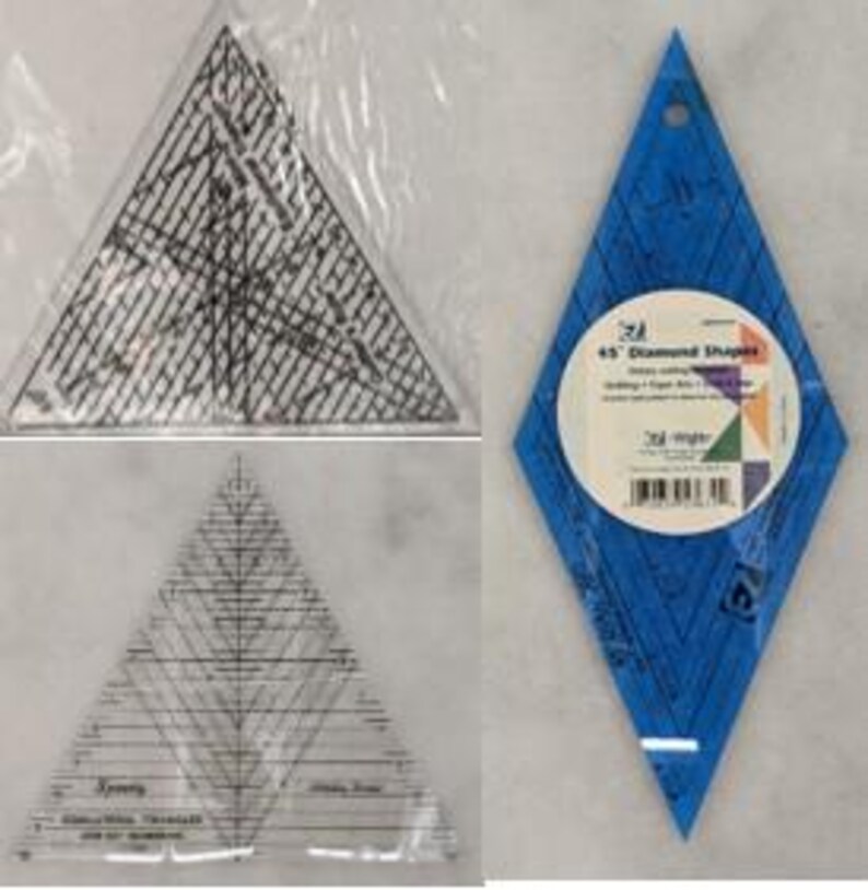 Triangle and Diamond Quilting Rulers - Etsy