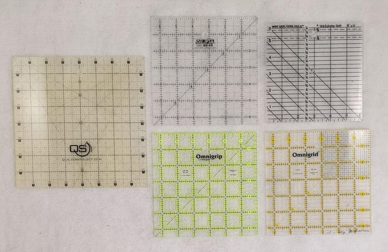 Medium Square Quilting Rulers - Etsy