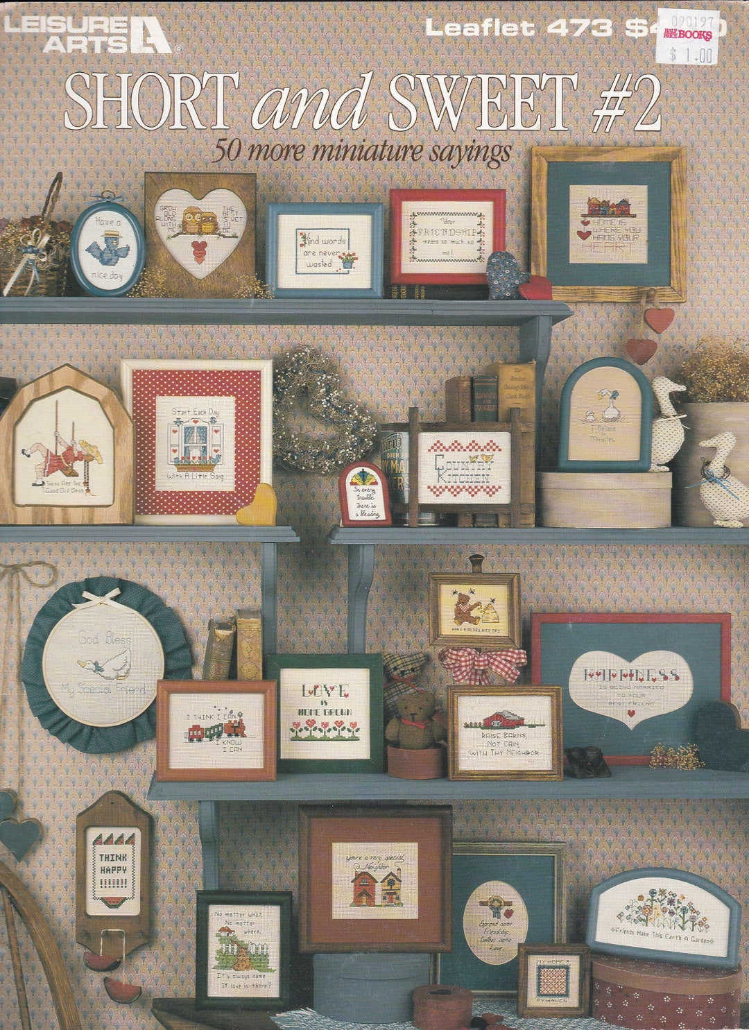 Collection of Small Cross Stitch Designs and Sayings - Etsy