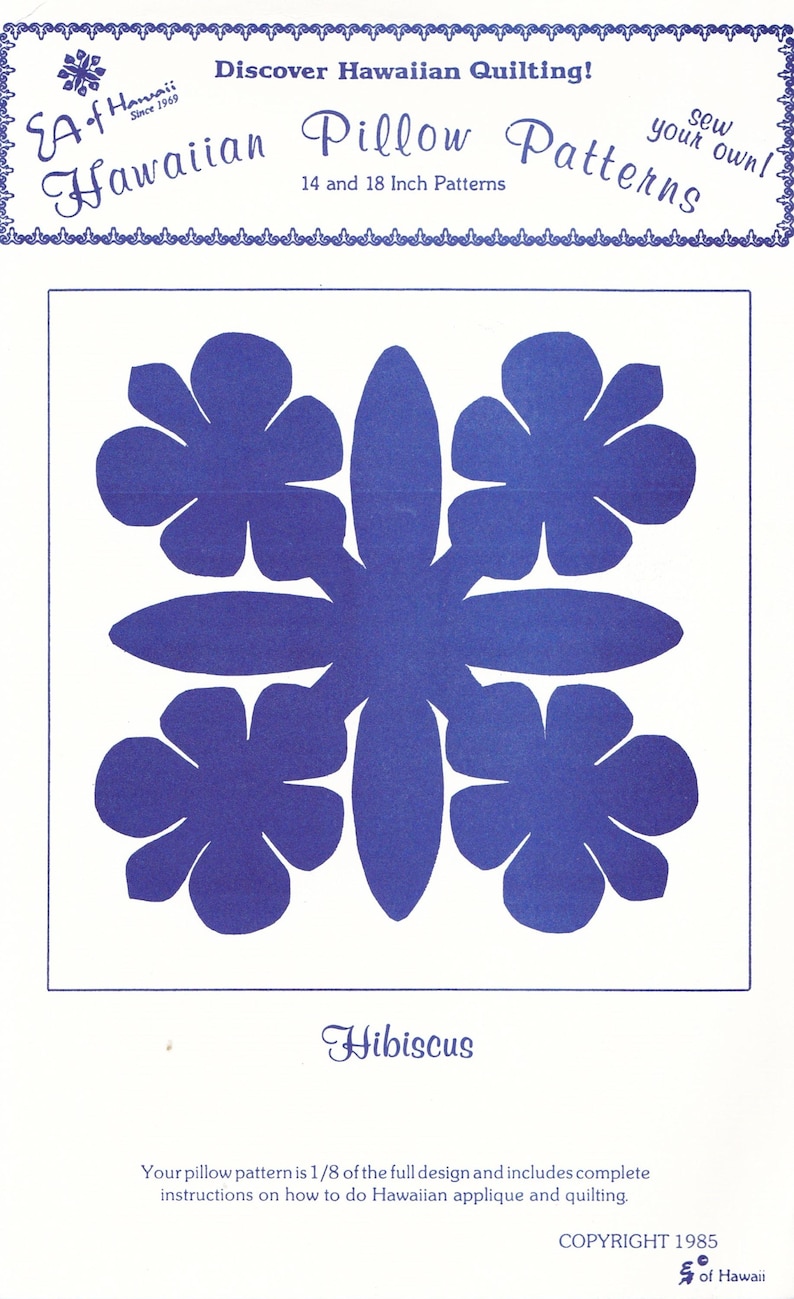 Hawaiian Applique Patterns - Etsy