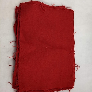 Red Woven Fabric Scraps - Etsy