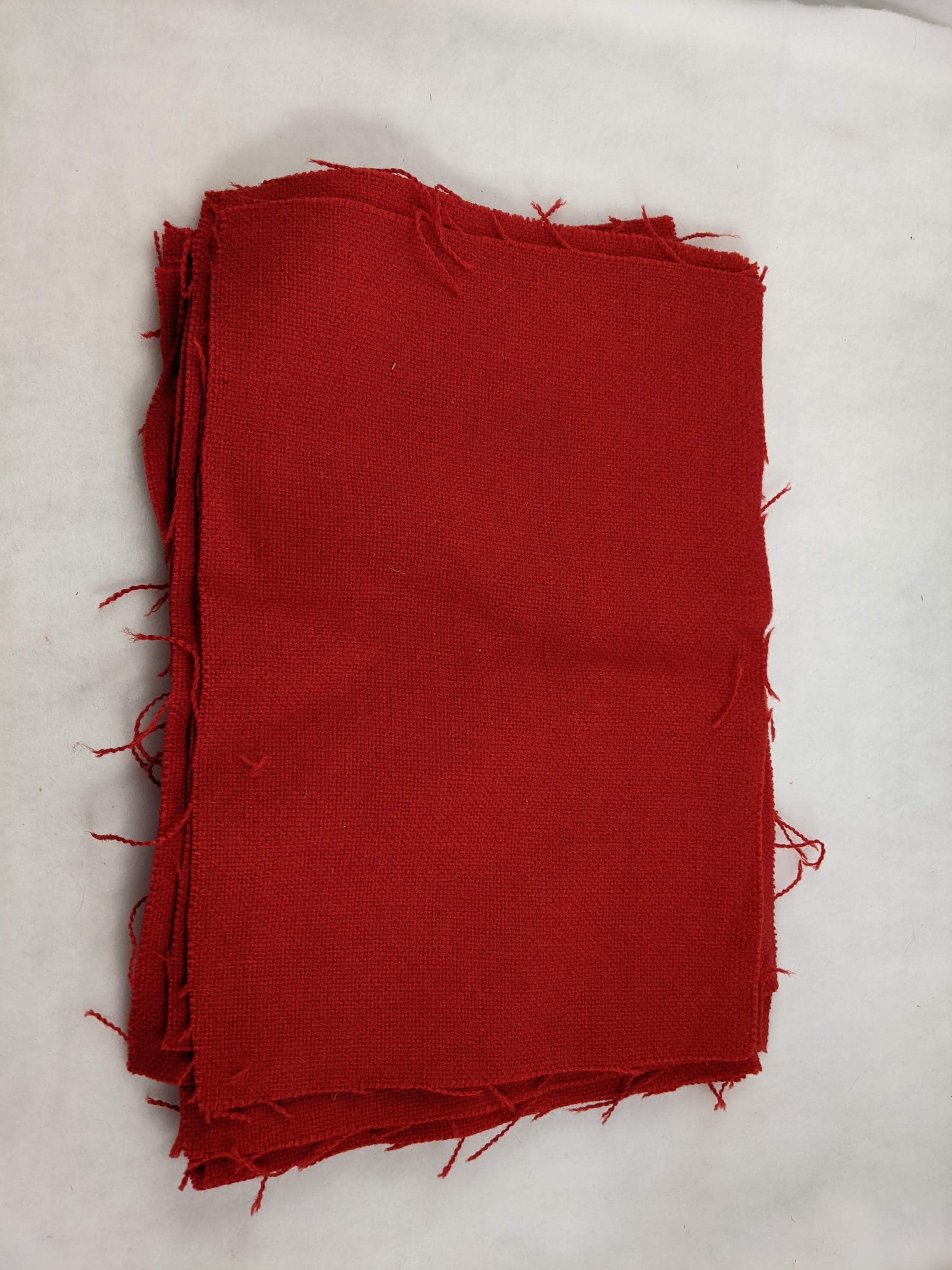 Red Woven Fabric Scraps - Etsy