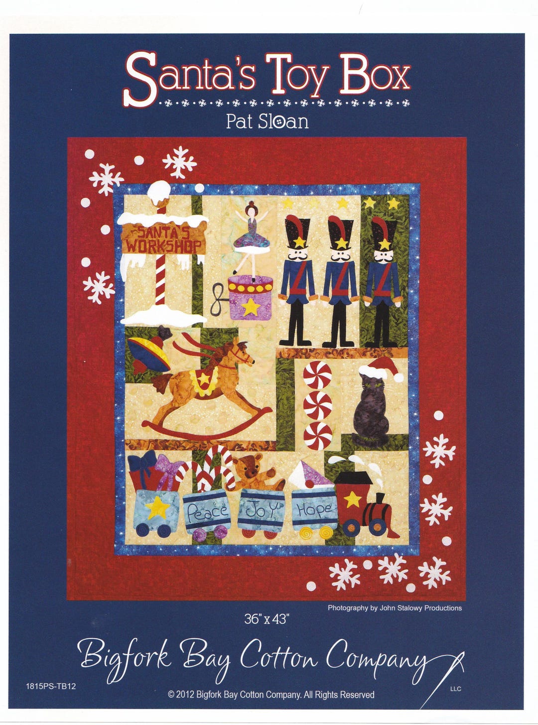 Santa's Toy Box Quilt Pattern Applique by Pat Sloan - Etsy