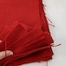 Red Woven Fabric Scraps - Etsy