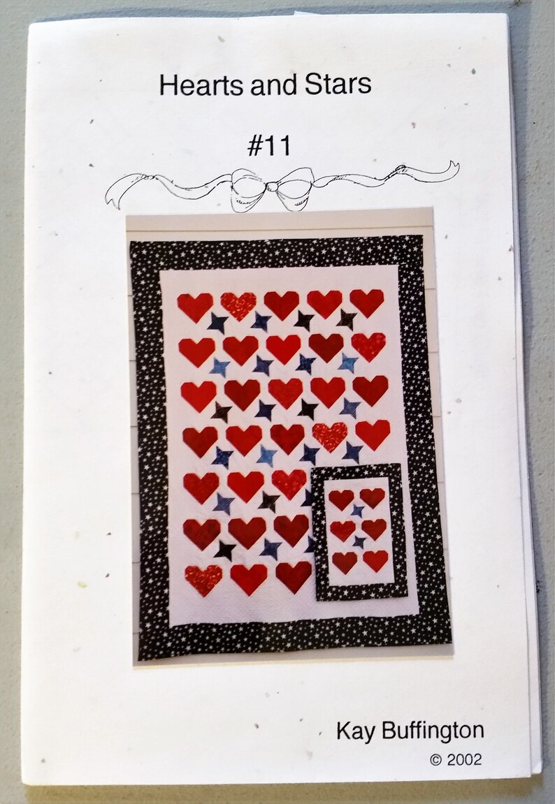 Hearts and Stars Quilt Pattern - Etsy