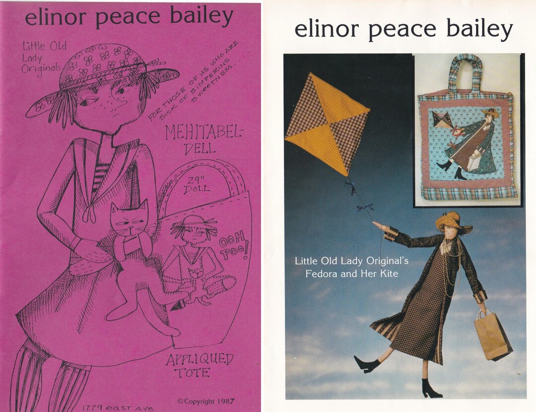 Elinor Peace Bailey Pattern for Doll and Matching Bag - Etsy