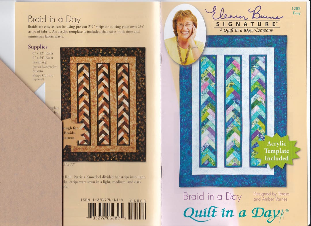Braid Quilt Template and Pattern by Eleanor Burns - Etsy