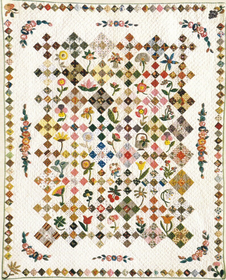 Floral Applique Quilt Patterns - Etsy