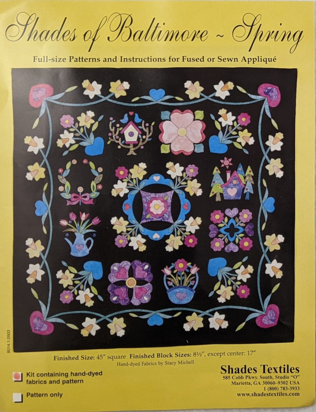 Shades of Baltimore Spring Applique Quilt Kit - Etsy UK