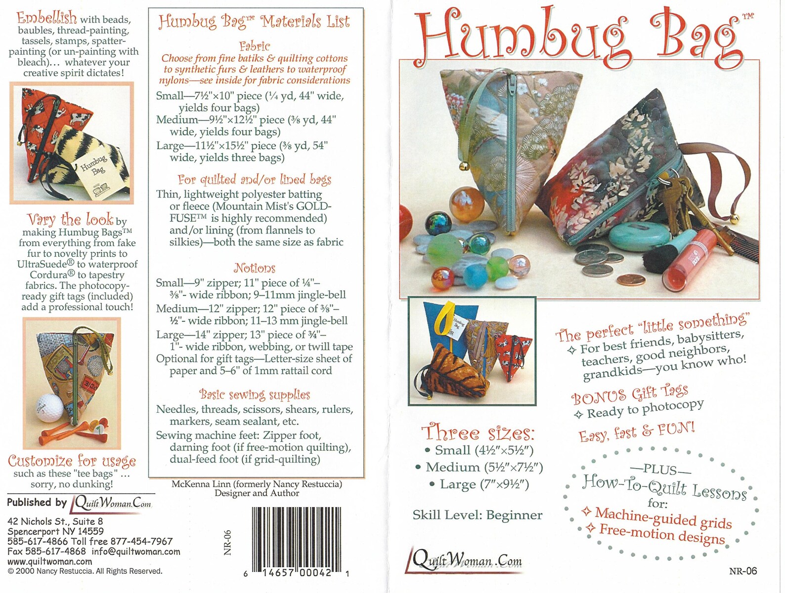 Humbug Bag Pattern - Etsy Canada