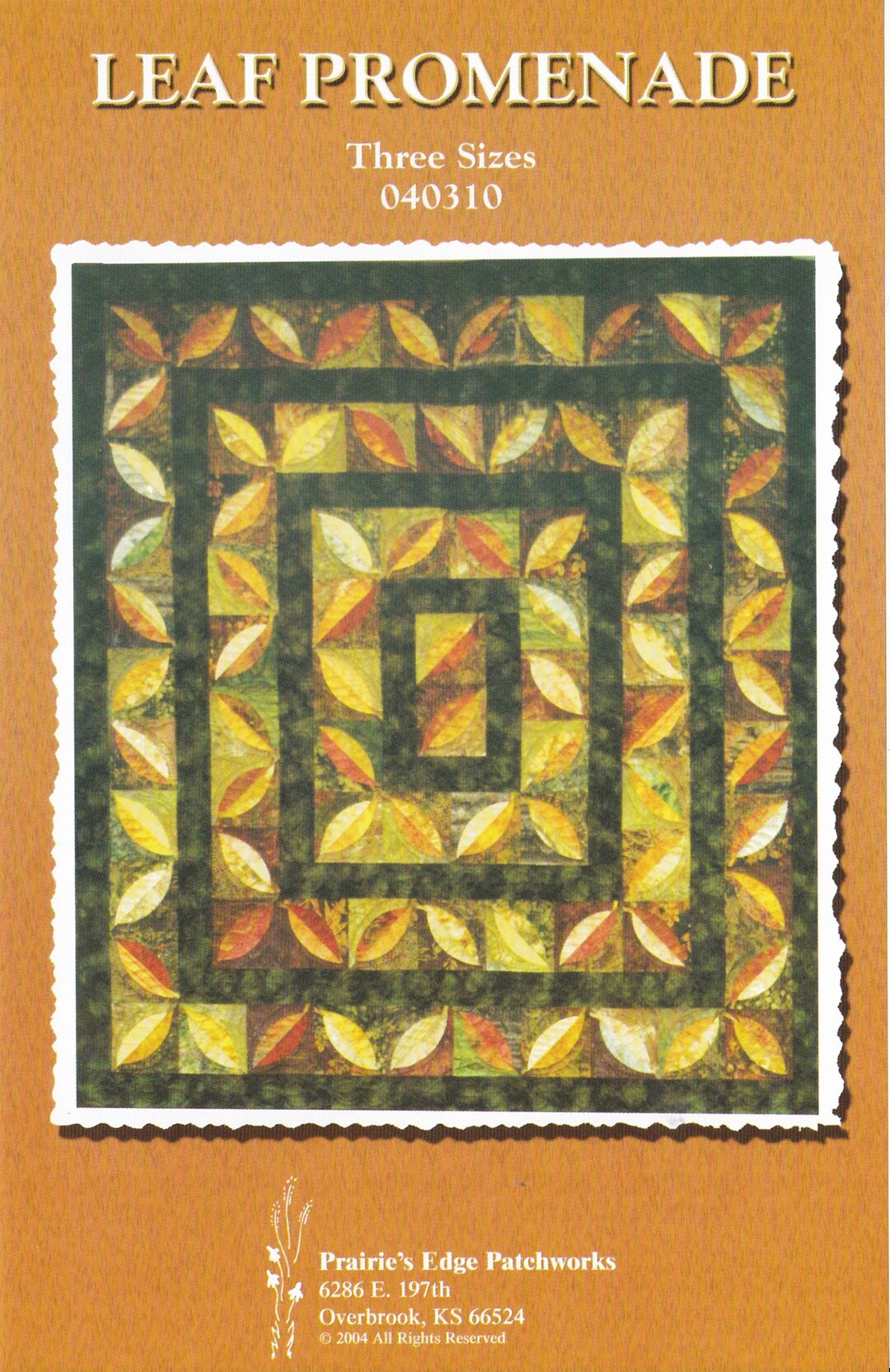 Leaf Promenade Curved Quilt Pattern - Etsy