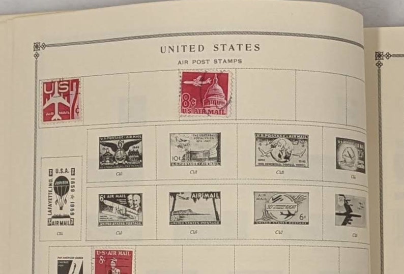 Stamp Collection Scott's World Stamp Album From 1965 - Etsy