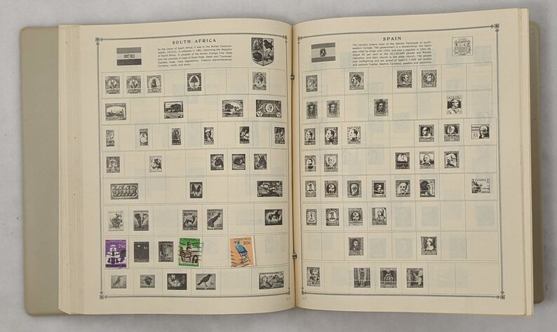 Stamp Collection Scott's World Stamp Album From 1965 - Etsy