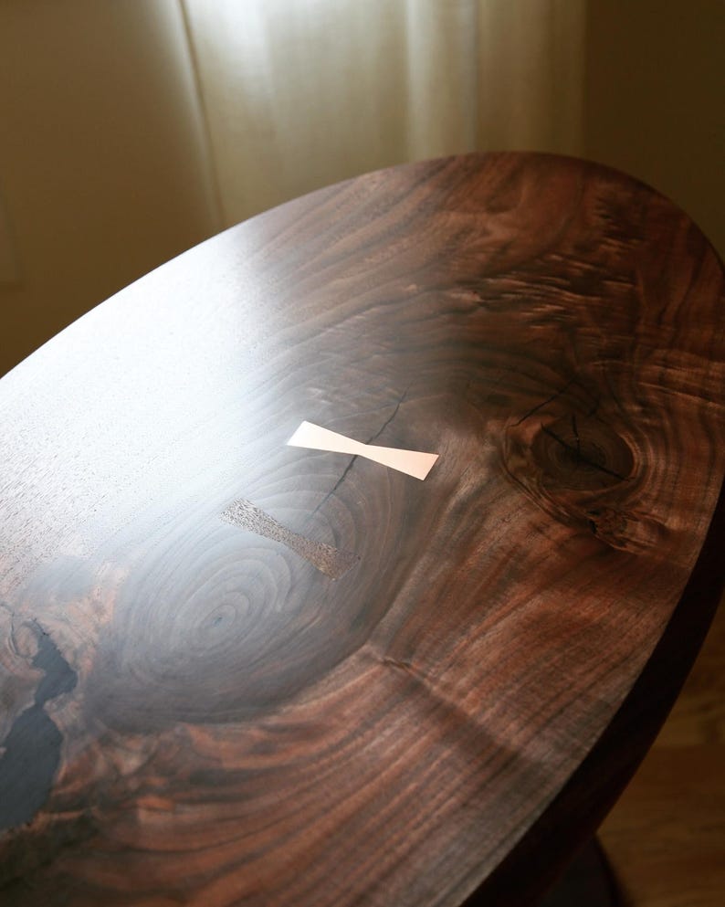 Solid Walnut End Table: Modern Wood Side Table, Nightstand - Etsy
