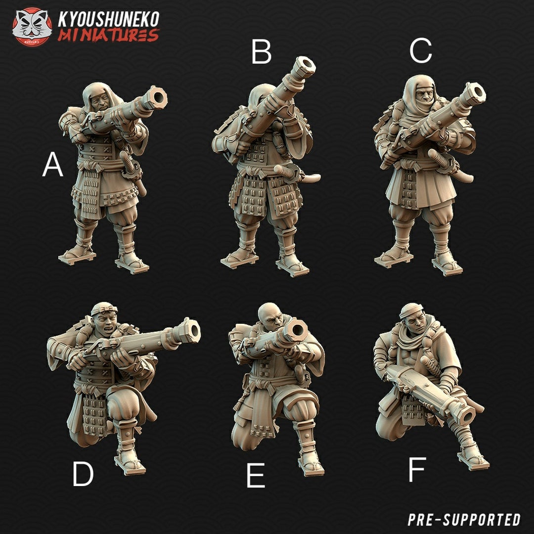 Sohei Monk Ozutsu Kyoushuneko Miniatures - Etsy