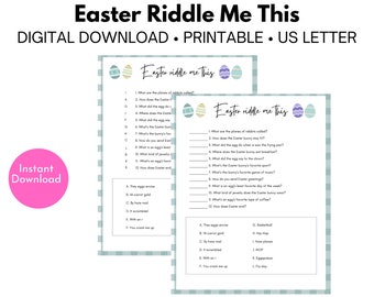 Easter Word Scramble Easter Printable Game for Kids & Adults Spring Fun ...