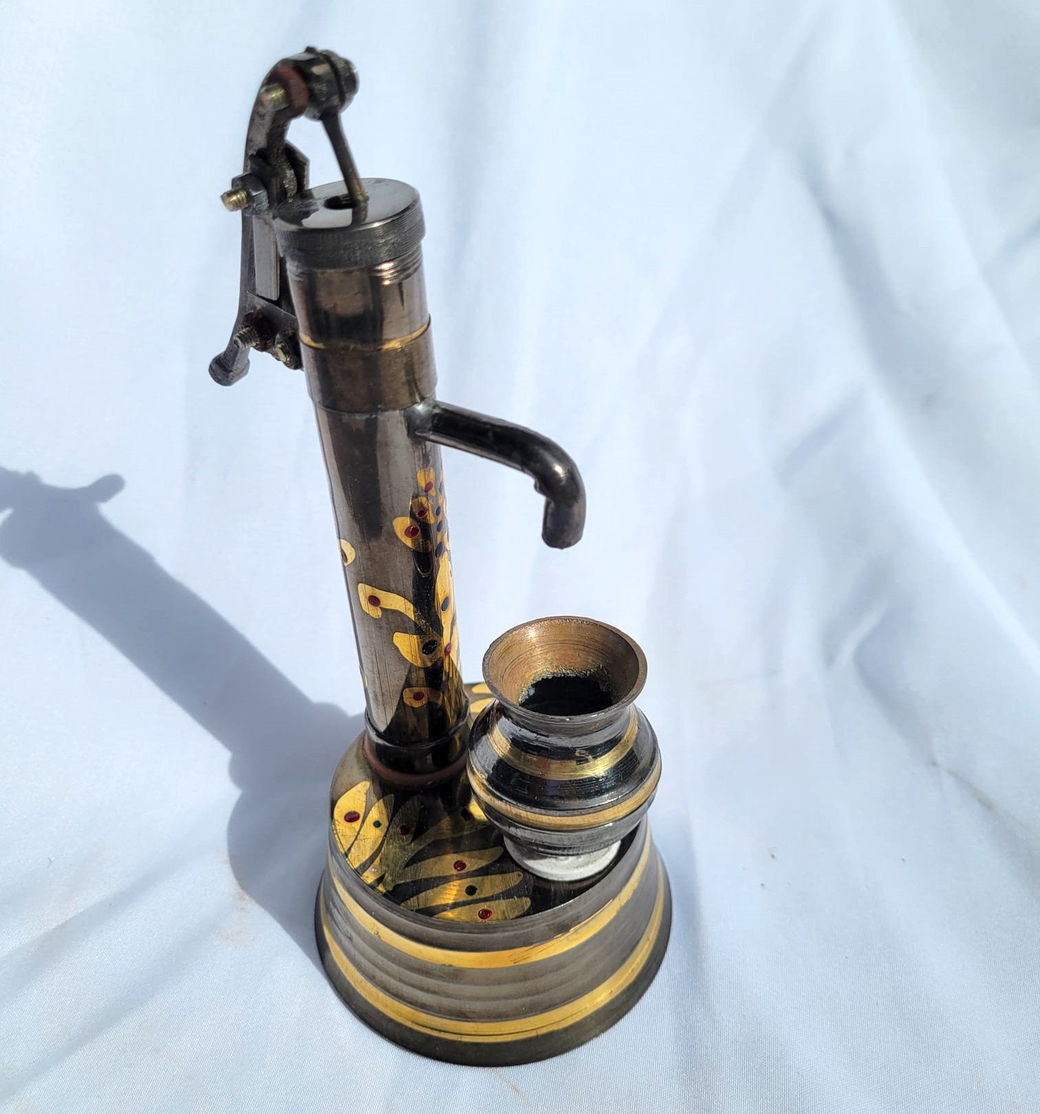 Mini Hand Pump Brass, Retro, Vantage, Handmade Water Pump, Countryside ...