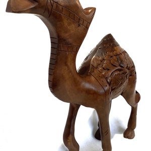 Rosewood Hand Carved Camel, Middle Eastern Camel, Desert Camel, Ship of ...