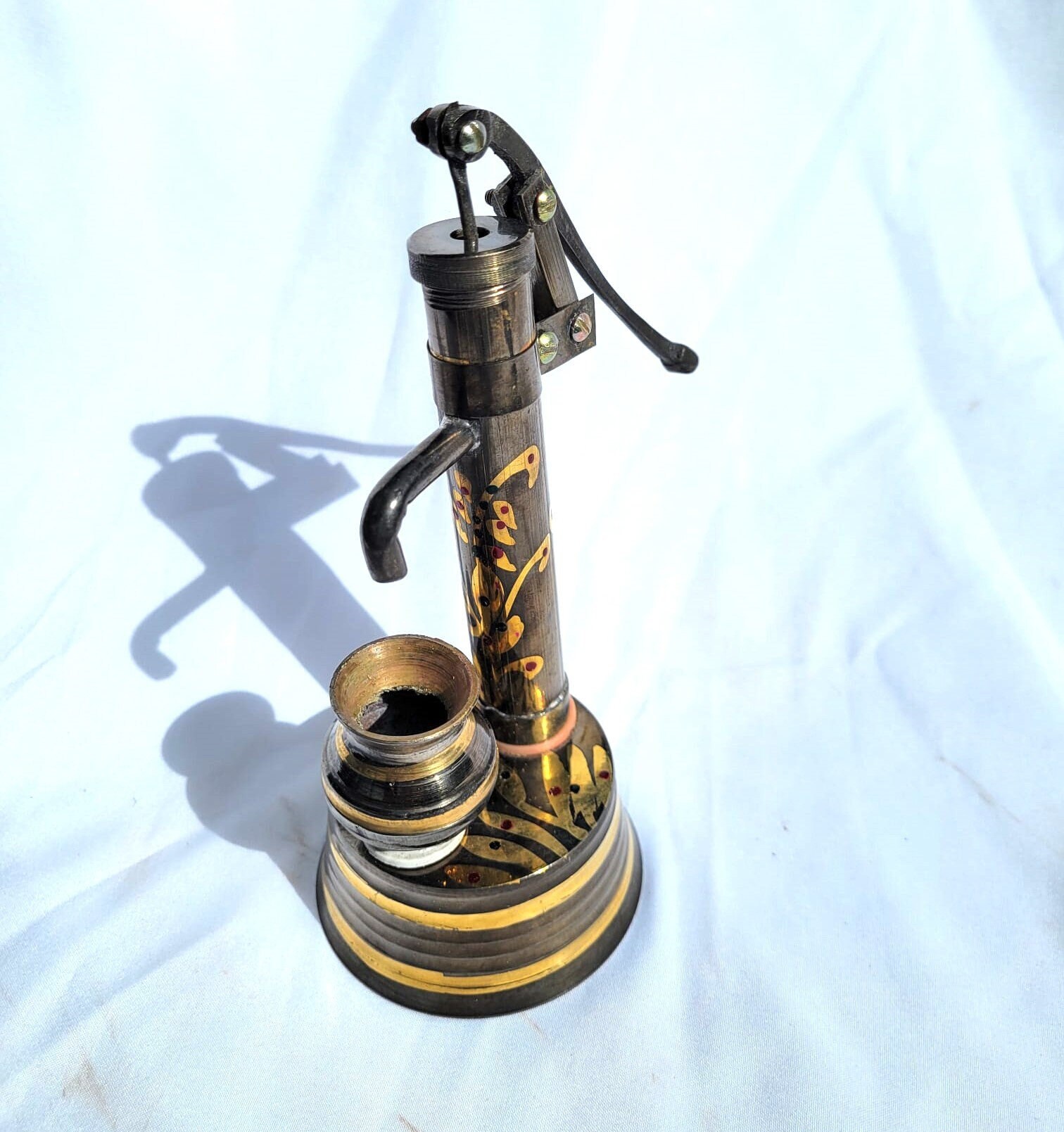 Mini Hand Pump Brass, Retro, Vantage, Handmade Water Pump, Countryside ...
