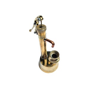 Handmade Brass Mini Hand Pump - Rustic Countryside Style Decorative ...