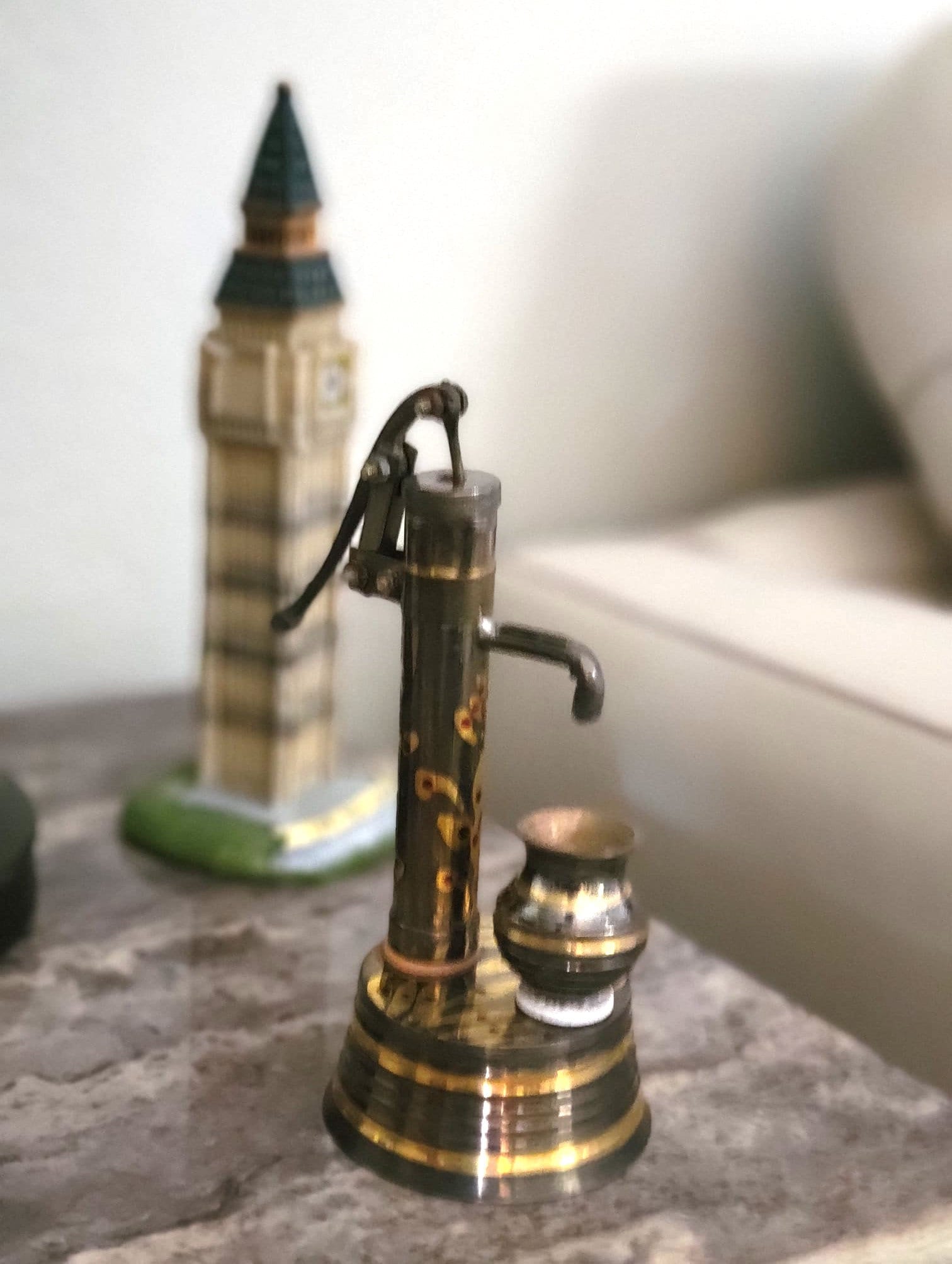 Mini Hand Pump Brass, Retro, Vantage, Handmade Water Pump, Countryside ...