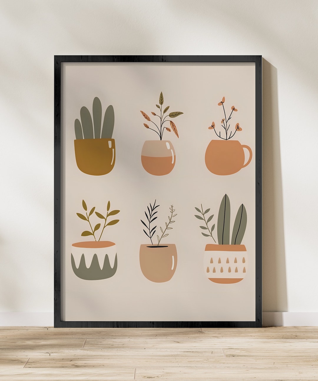 Minimalist Plant Illustration, Botanical Wall Art, Digital Print ...