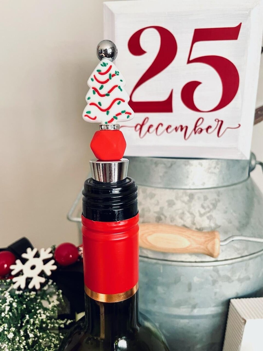 Christmas Tree Wine Stopper - Etsy