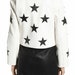 Handmade Women White Star-patch Leather Belted Moto Jacket Star Patch ...