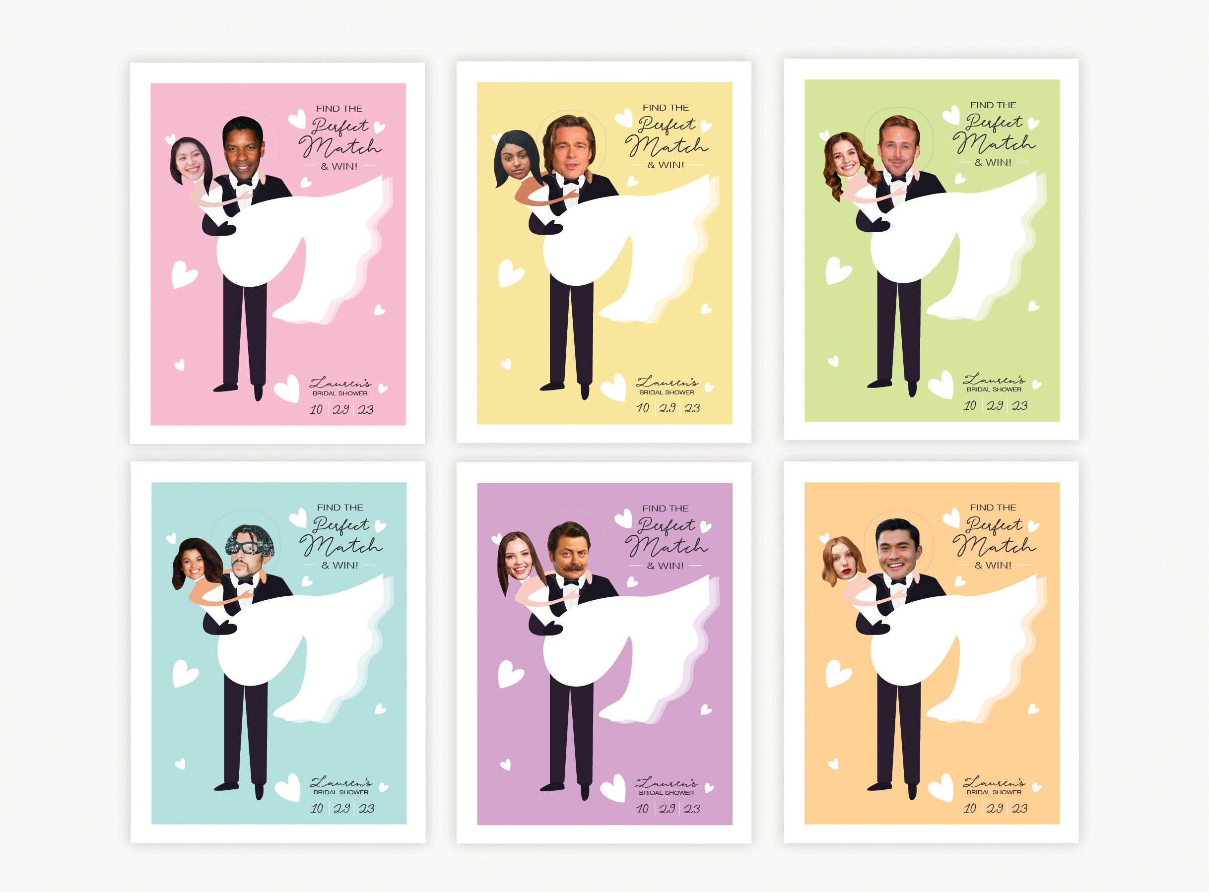 Bride and Groom Scratch-off Game Scratch off Cards Custom - Etsy
