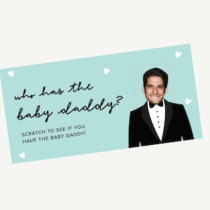 Who Has the Baby Daddy? Scratch off Celebrity Game - Baby Shower Game ...