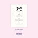 Coquette Style Menu - Printable Menu, Wedding Menu Printable, Instant ...