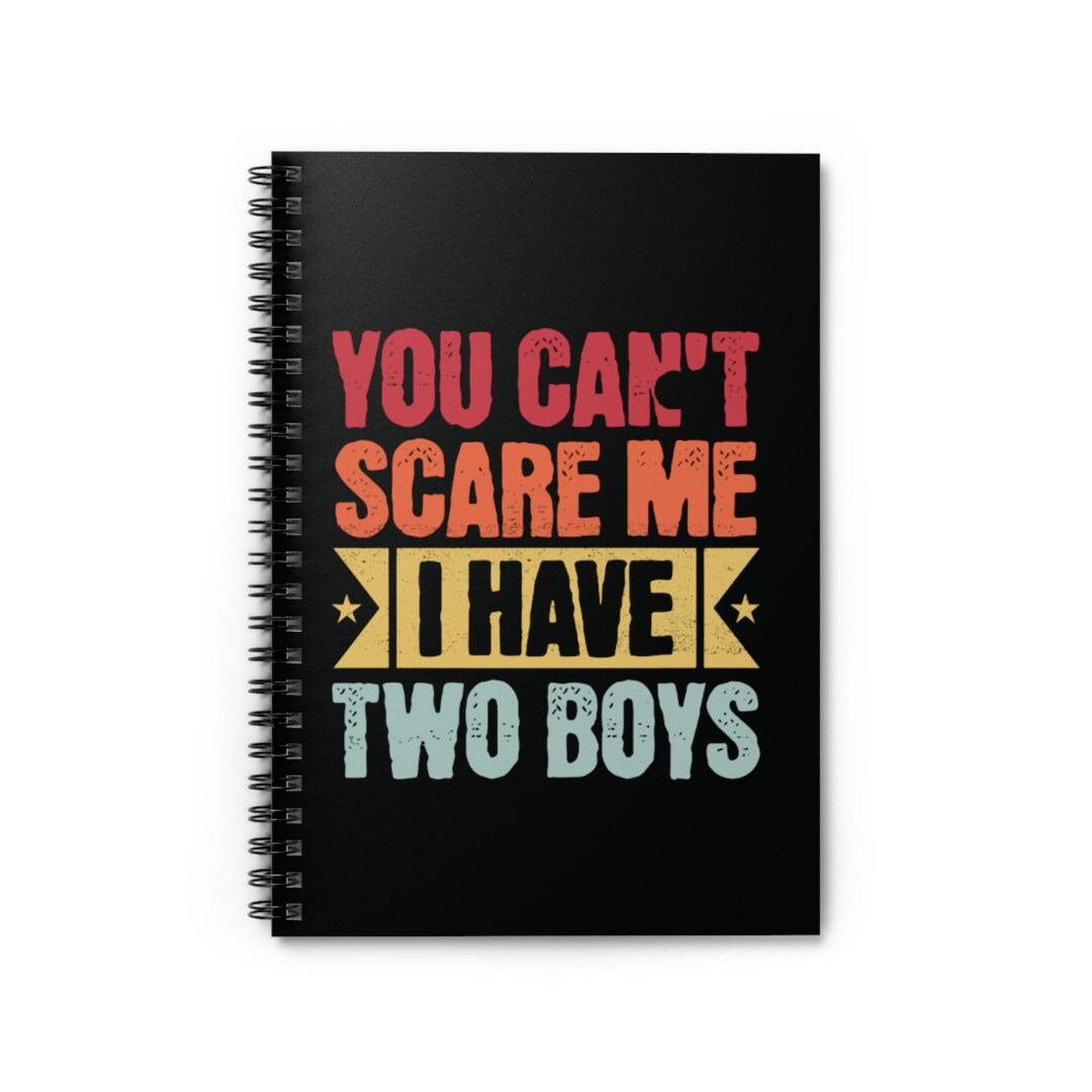 Mom of Two Boys Spiral Notebook Ruled Line, Journal, Diary, Writing Pad ...