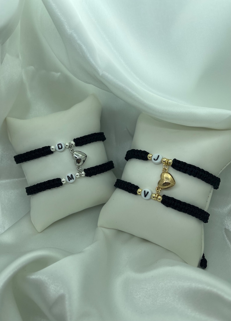Initial Matching Bracelets/couples Matching Bracelets/friendship ...