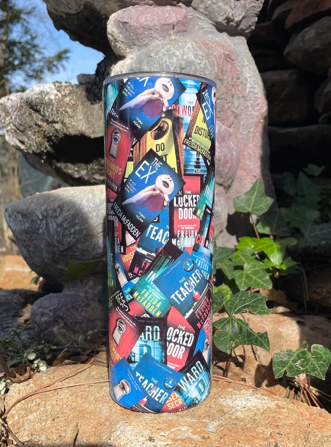 Book Scatter , 20oz Skinny Tumbler - Etsy